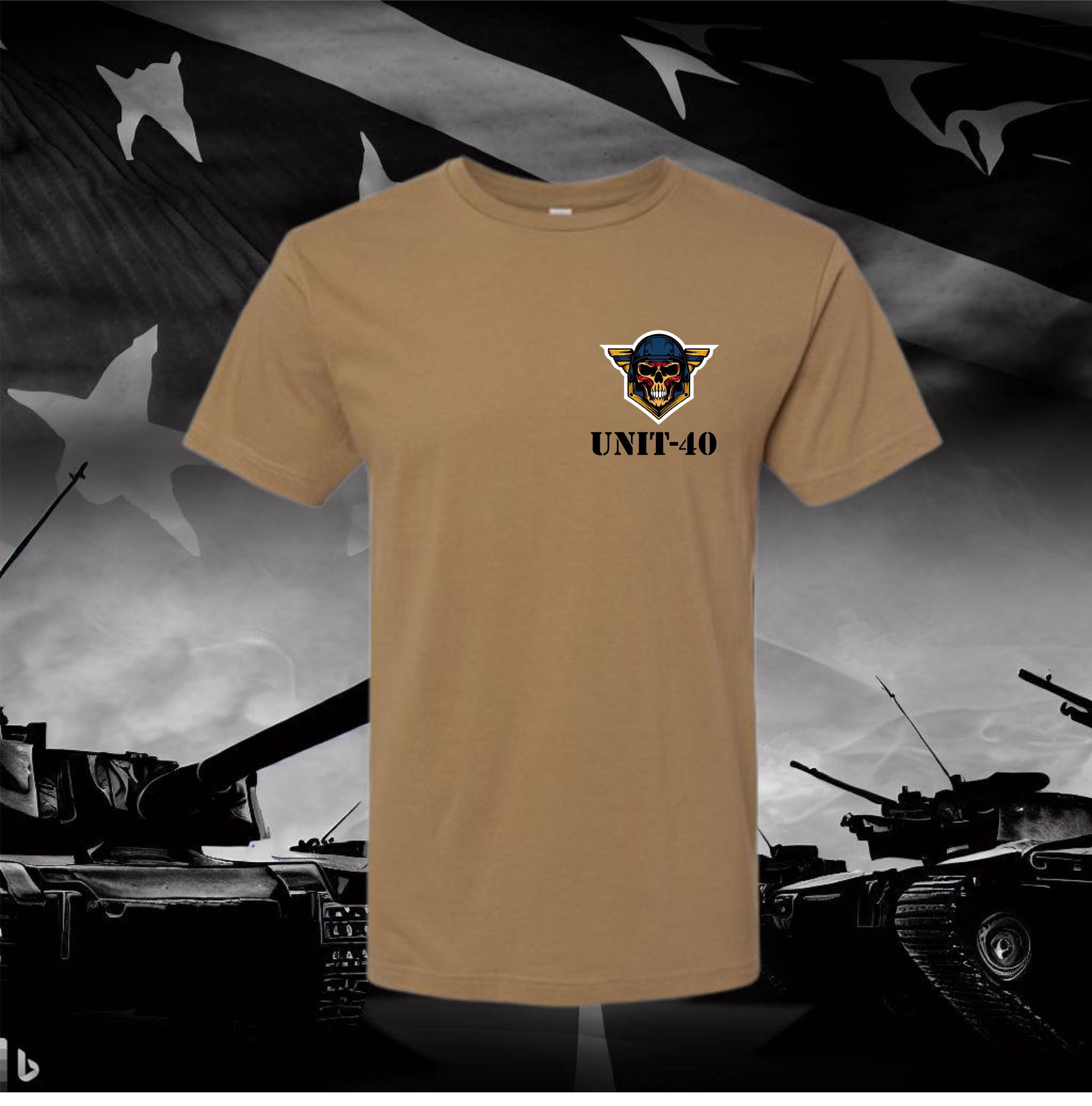 Custom military shirts | personalized Coyote brown squadron shirts